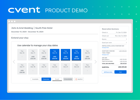 Interactive Demo Library | Cvent